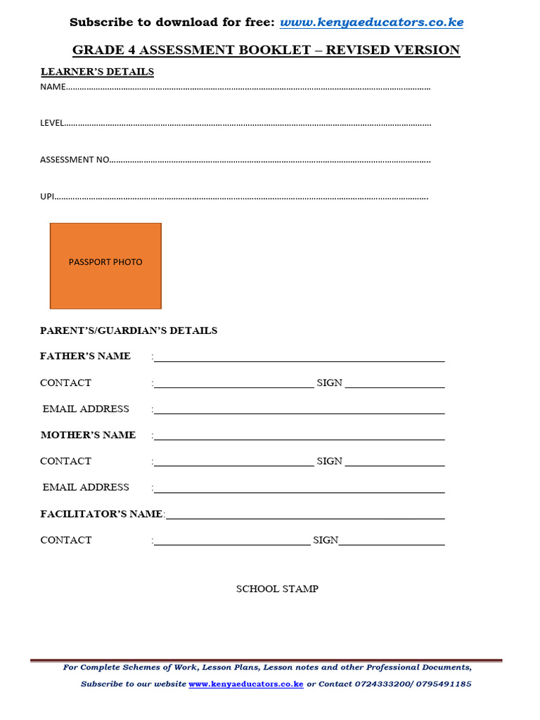 Grade 4 Assessment Report Book | PDF | Manure | Compost