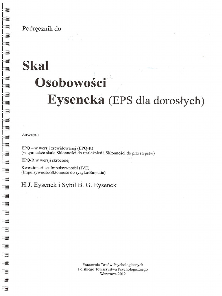 Nowa Wersja Podręcznik Epq-r | PDF