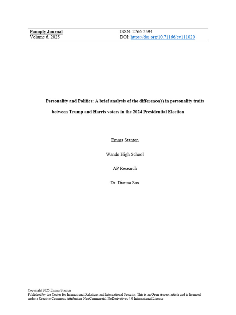 Emma+Stanton | PDF | Value (Ethics) | Republican Party (United States)