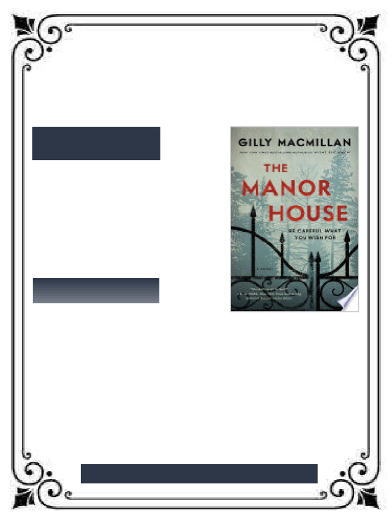 The Manor House Gilly Macmillan ebook upgraded content | PDF