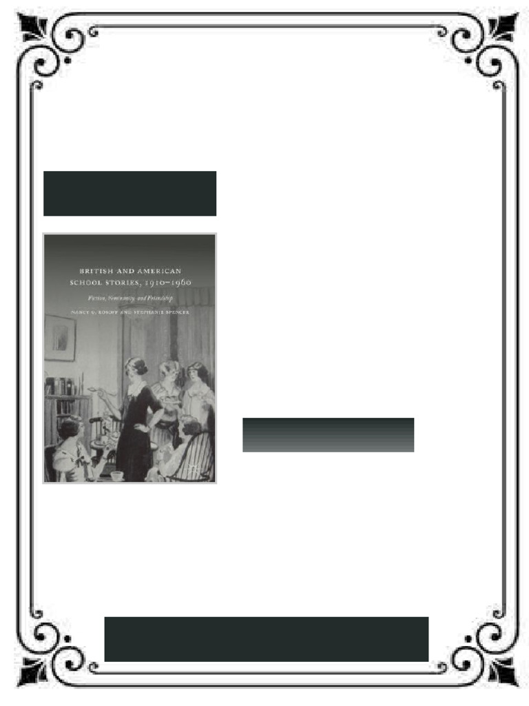 British and American School Stories 1910 1960 Fiction Femininity and ...