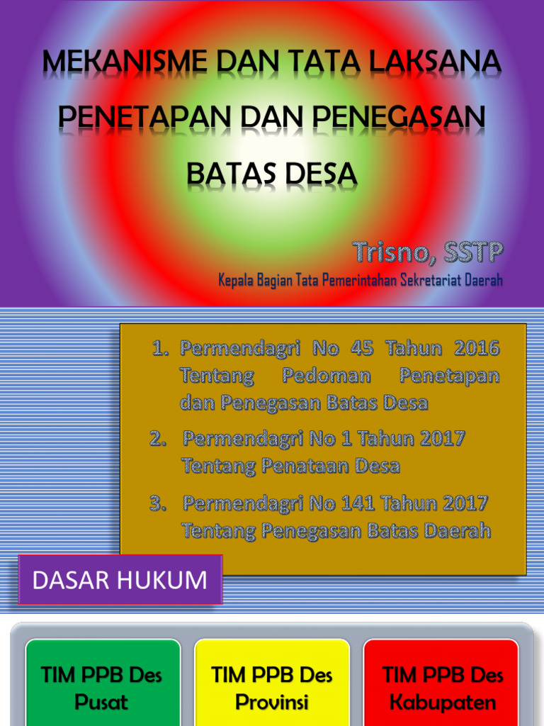 Panduan Penetapan Batas Desa 2023 | PDF