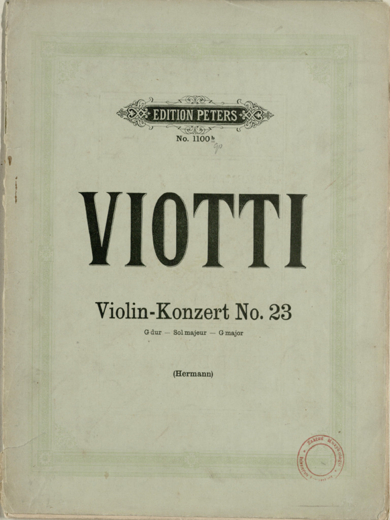 IMSLP448428-PMLP29202-Viotti GB - Violin Konzert No.23 | PDF