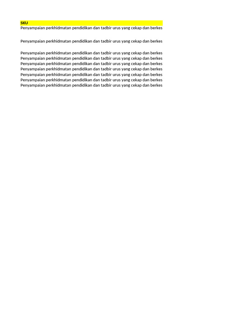 Sub SKU PPM | PDF