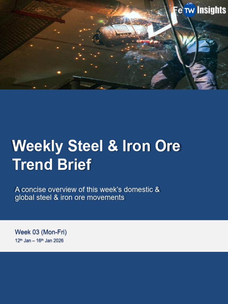 Weekly Steel & Iron Ore Report Week 03, FeTW Insights | PDF | Steel ...