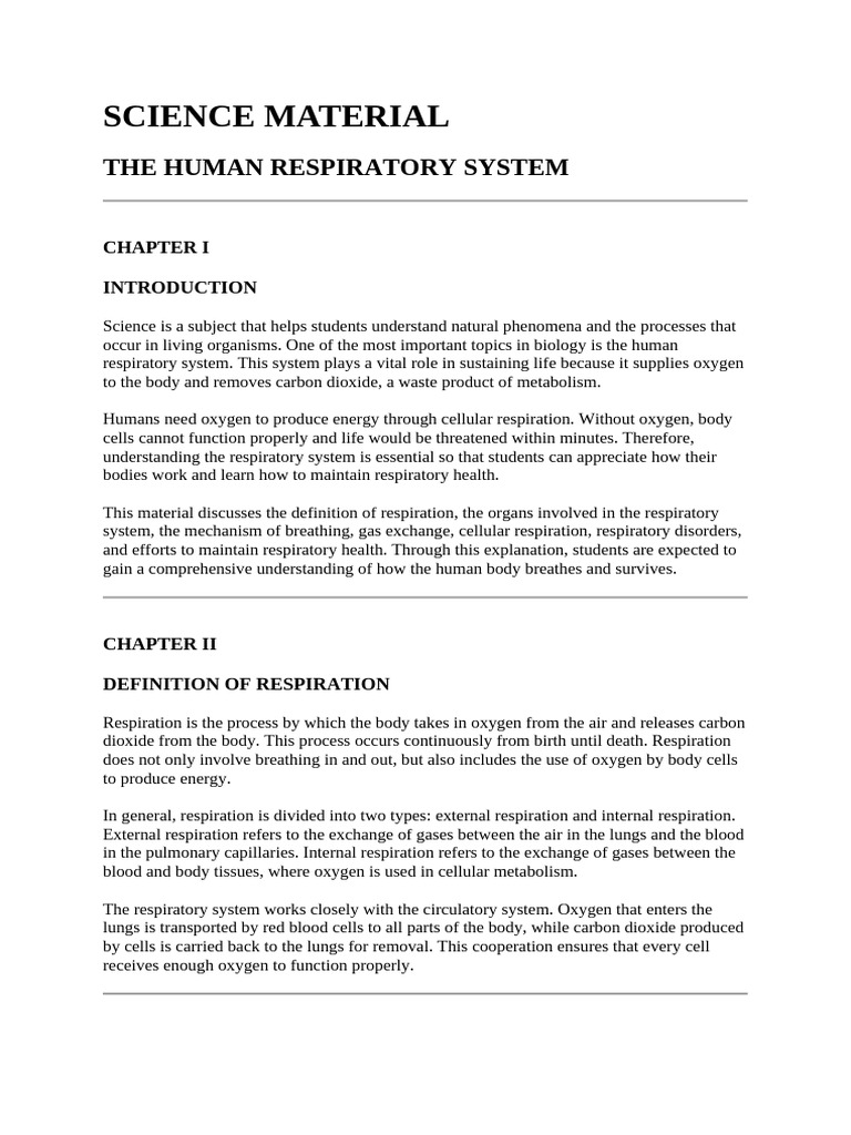 Understanding the Human Respiratory System | PDF | Respiratory Tract | Lung