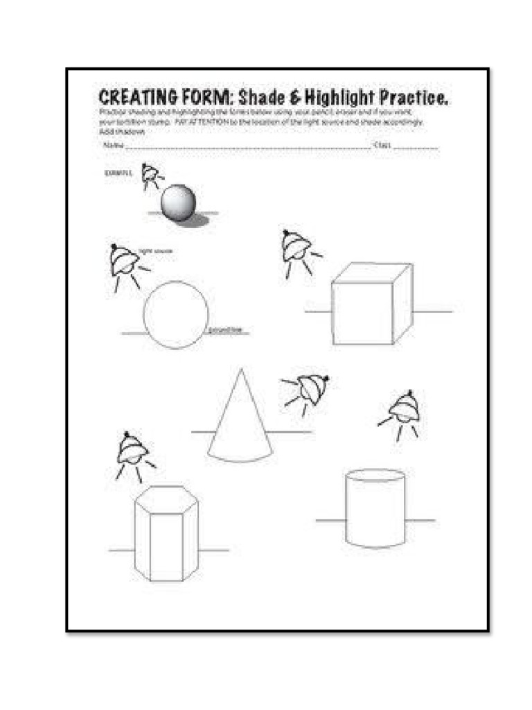 Shading Worksheet | PDF