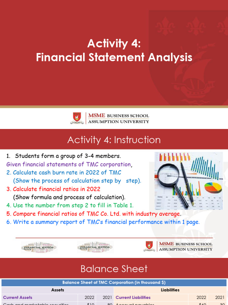 Activity 4_SET B_Financial Statement Analysis | PDF | Balance Sheet | Equity (Finance)