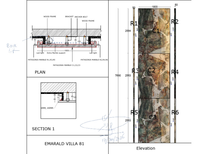 Patagonia Marble Installation Plan | PDF