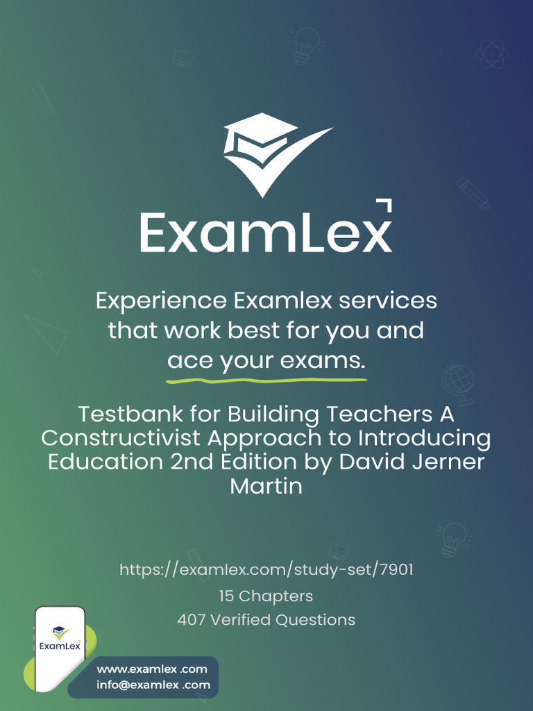 Testbank for Building Teachers a Constructivist Approach to Introducing ...