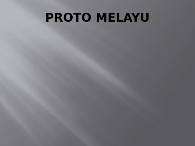 Proto Melayu | PDF