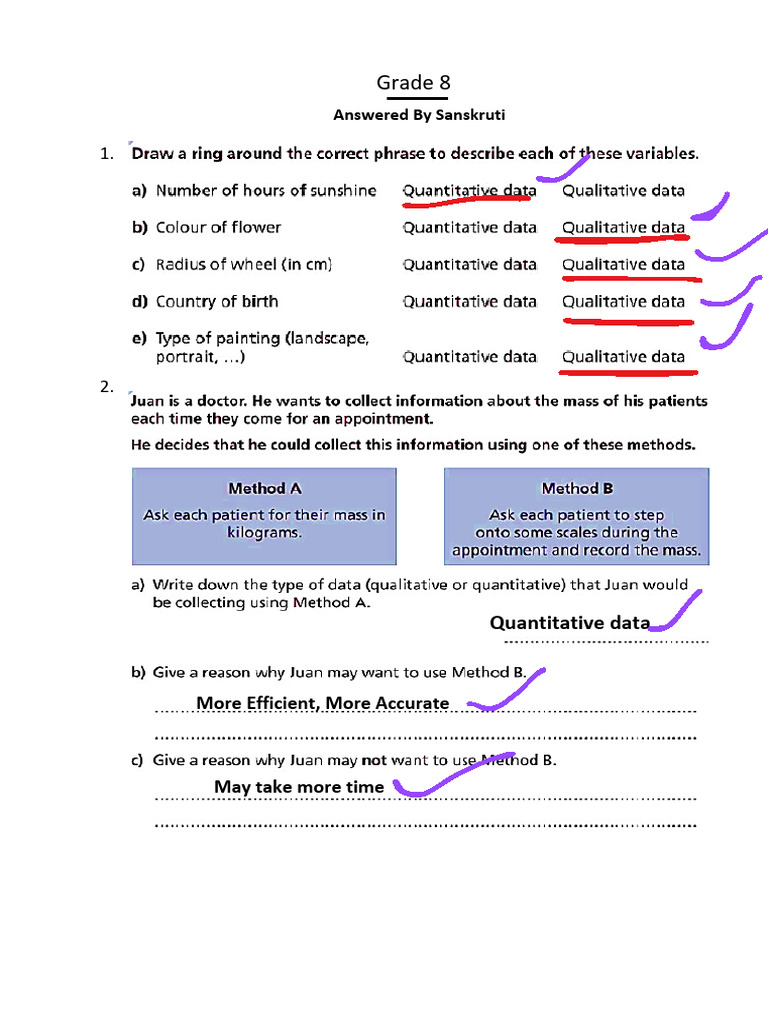 Maths - Grade 8 Worksheet - Sanskruti NB | PDF