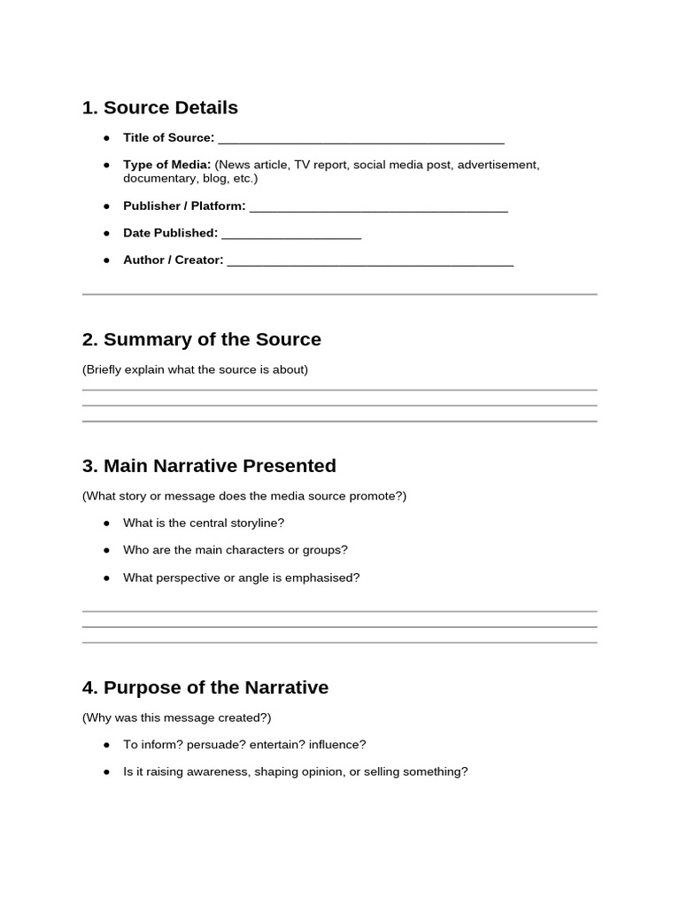 Source Analysis - Media Narratives | PDF | Narrative | Climate Change