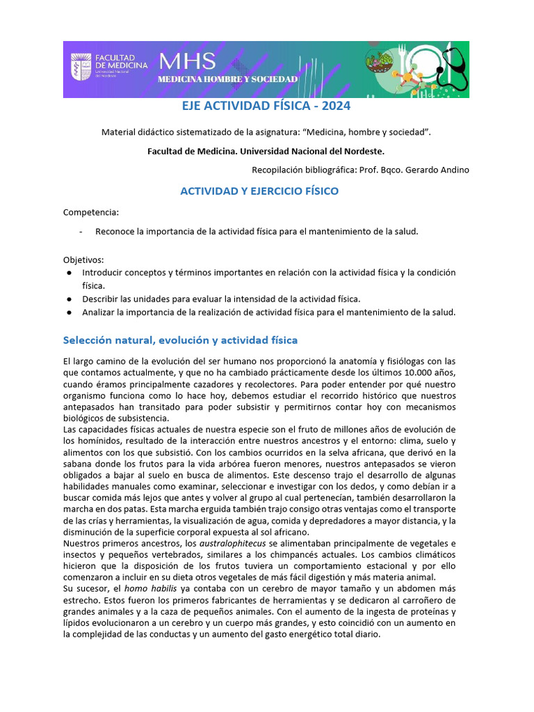 Andino g (2024) Actividad y Ejercicio Fisico | PDF | Contracción muscular | Músculo