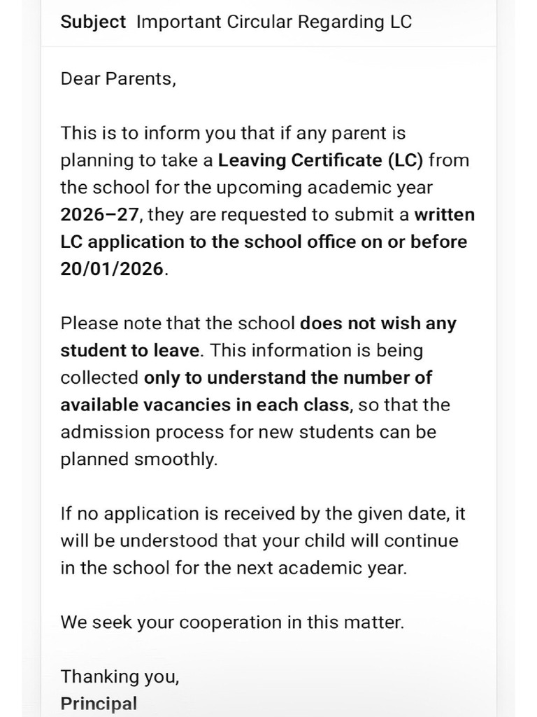 LC Application Circular | PDF
