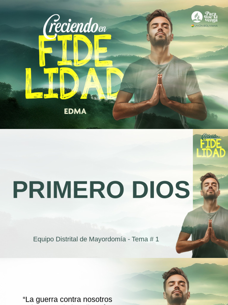 TEMA 1 - PRIMERO DIOS | PDF
