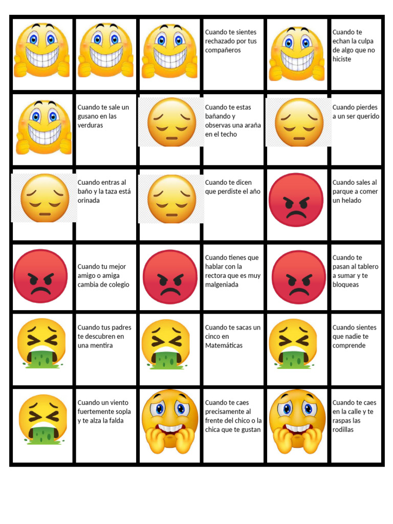 Dominó de Emociones | PDF