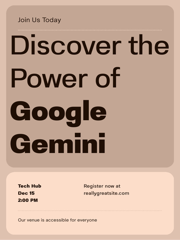 Poster - Discover the Power of Google Gemini | PDF