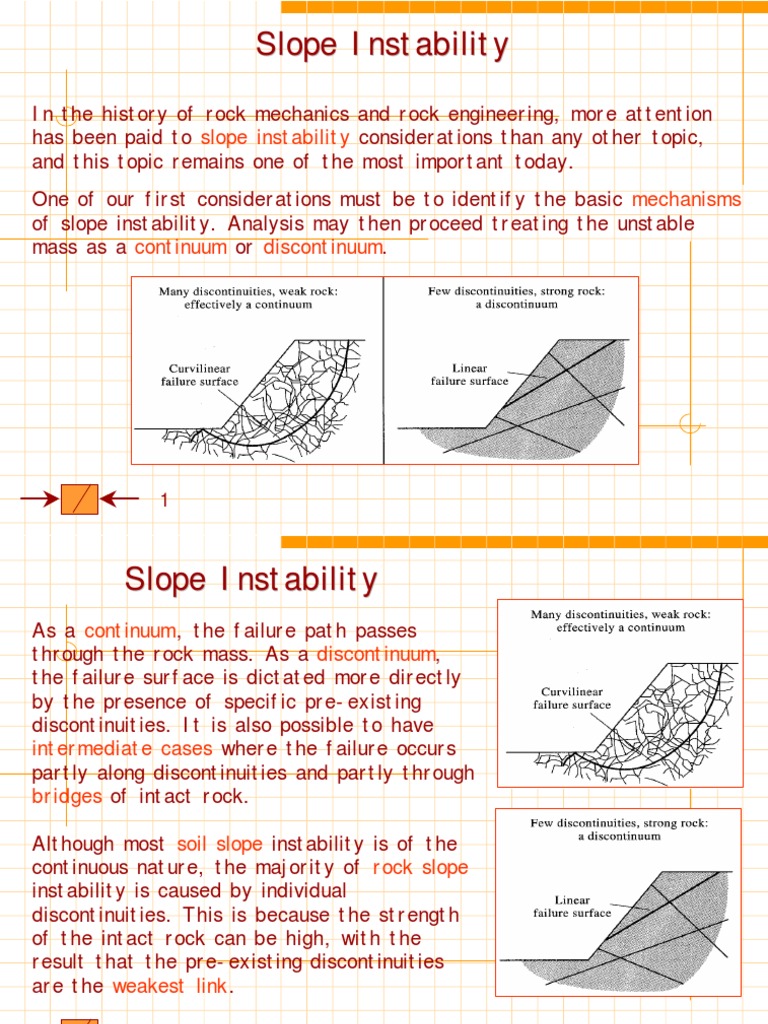 Slope Instability | PDF | Solid Mechanics | Civil Engineering