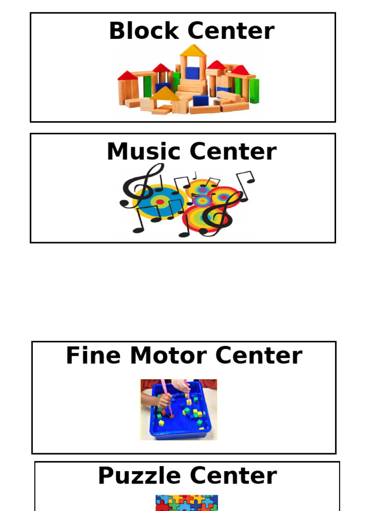 Pre k Center Signs | PDF