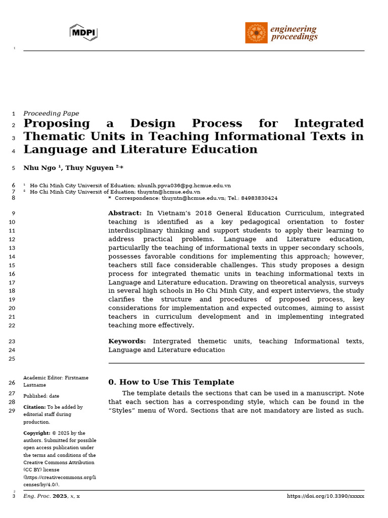 Integrated Thematic Units in Education | PDF | Citation | Informed Consent