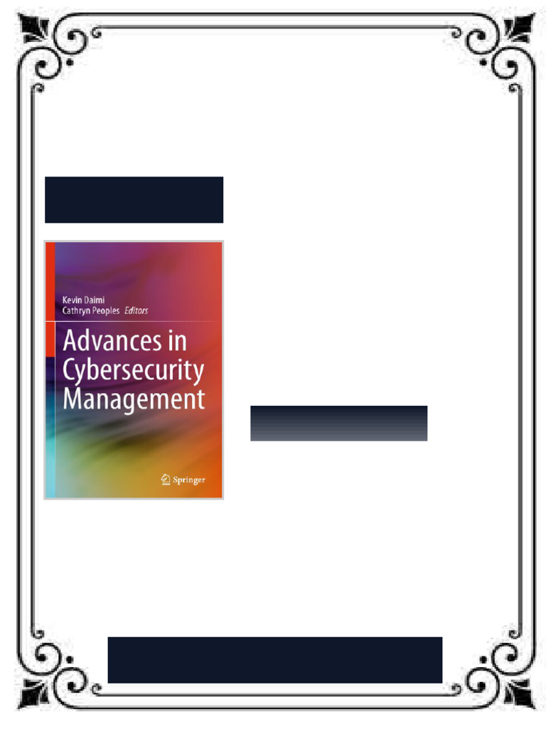 Advances in Cybersecurity Management Kevin Daimi (Editor) eBook Kindle & PDF | PDF | Computer ...
