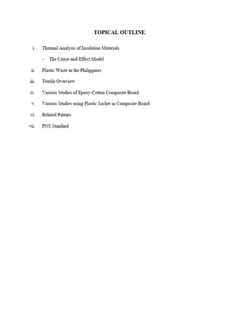 Topical Outline | PDF