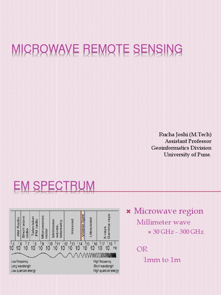 Microwave Remote Sensing Overview | PDF | Microwave | Polarization (Waves)