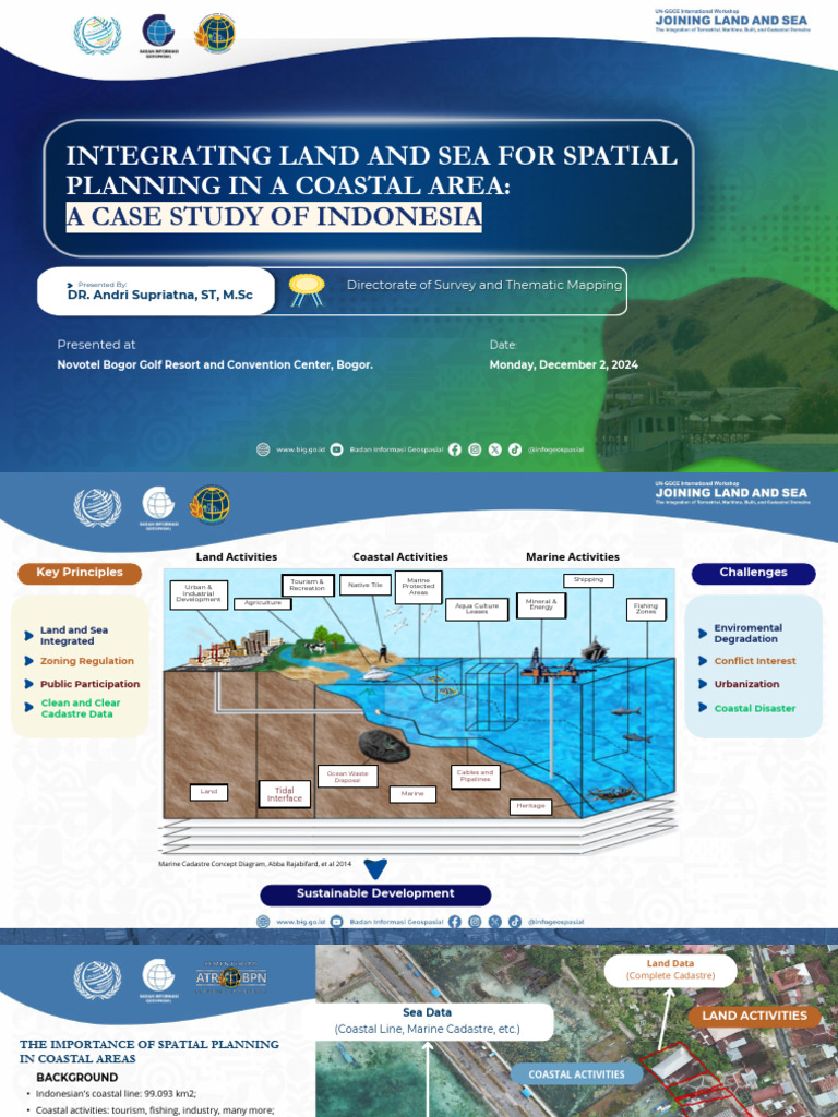 NTEGRATING LAND AND SEA FOR SPATIAL PLANNING IN A COASTAL AREA A CASE ...