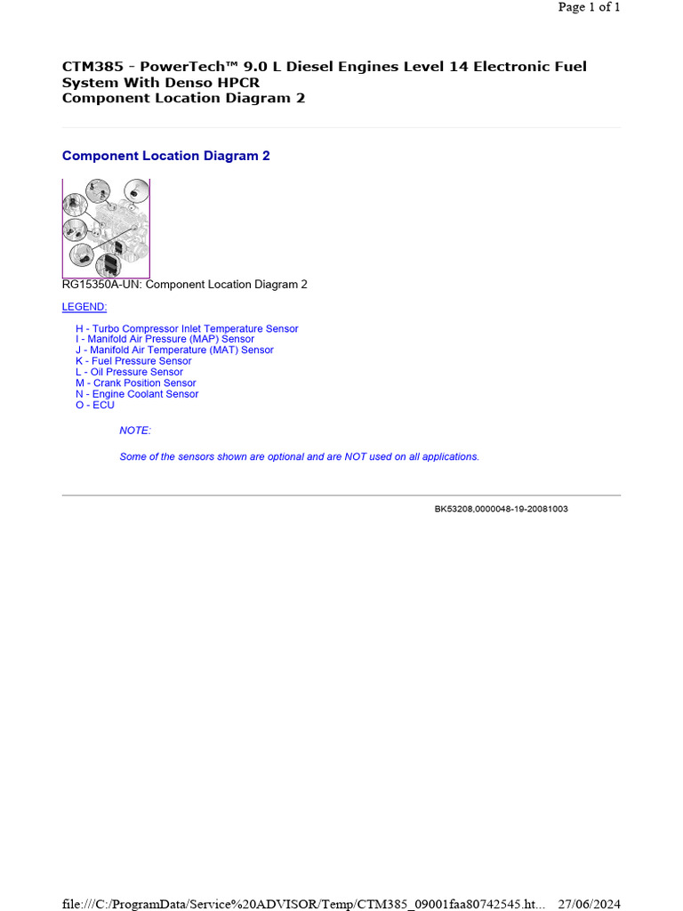 Component Location Diagram 2 | PDF