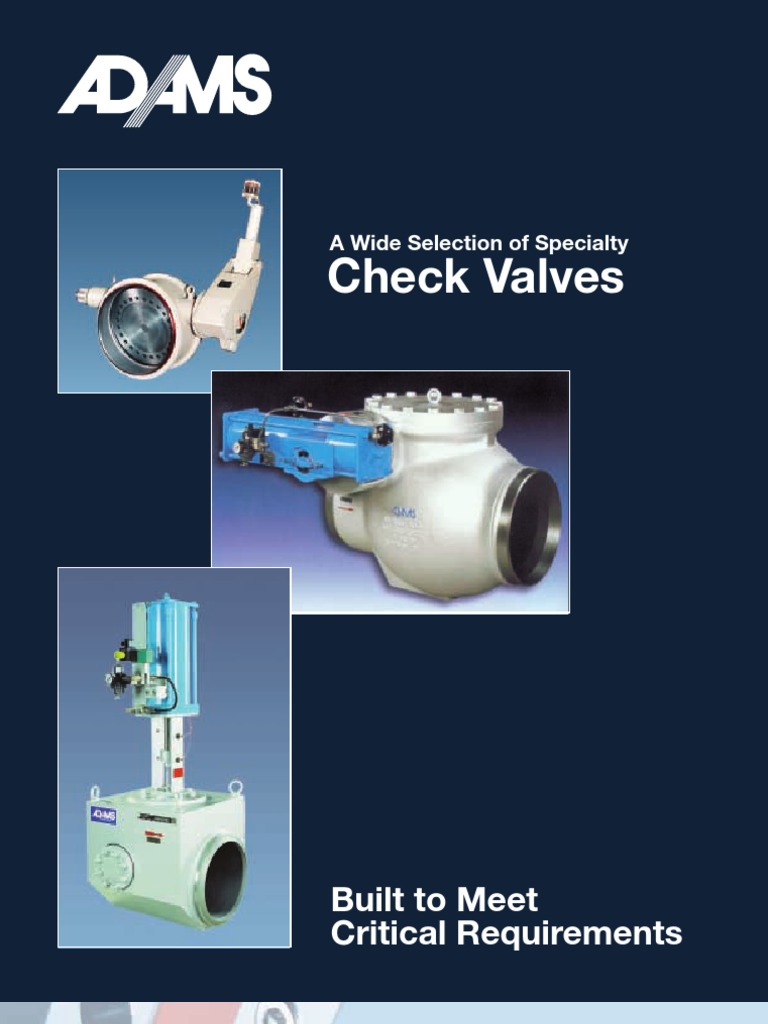 Check Valves: Built To Meet Critical Requirements | Download Free PDF ...