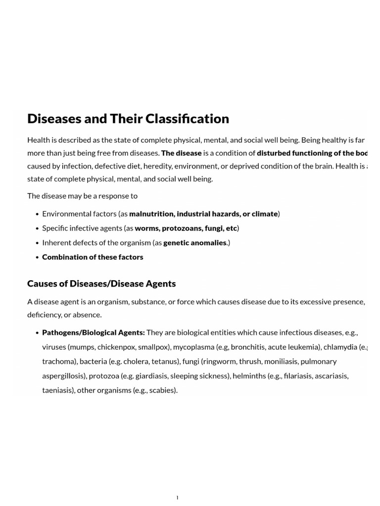 Diseases (Science and Technology) | PDF