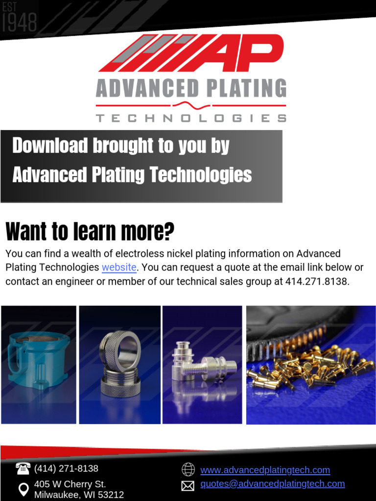MIL C 26074E Electroless Nickel Coatings | PDF | Metals | Materials