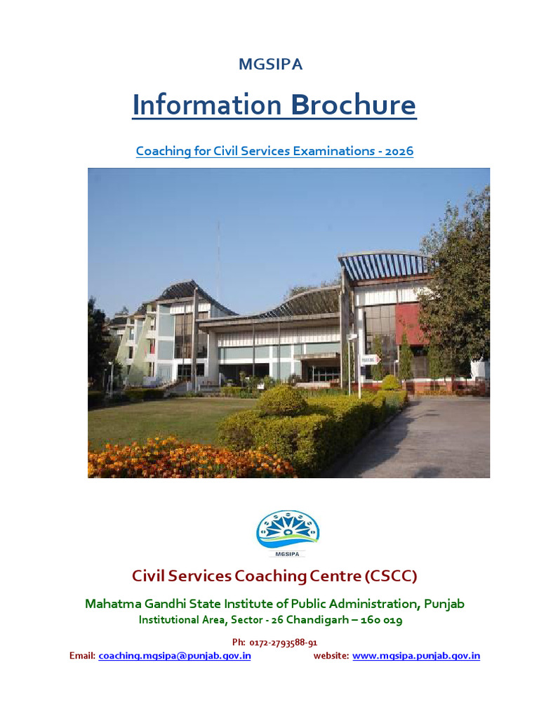 Civil Services Coaching 2026 Guide | PDF