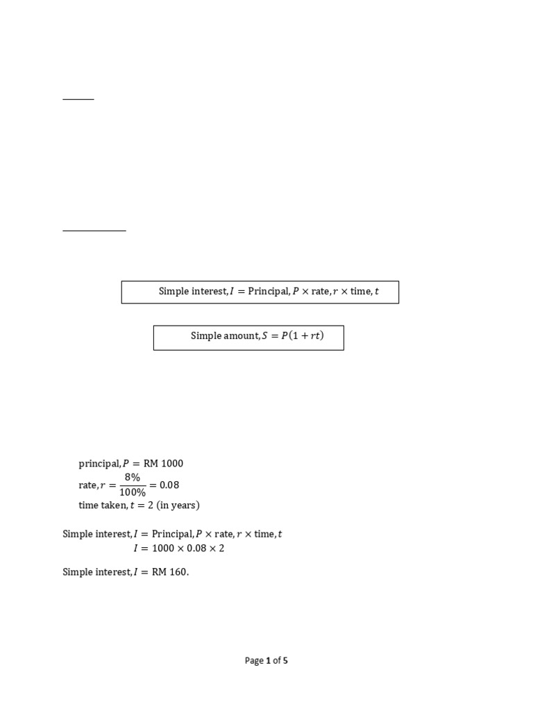 BB202 Financial Maths Part I (Lecture 5) | PDF | Interest | Loans