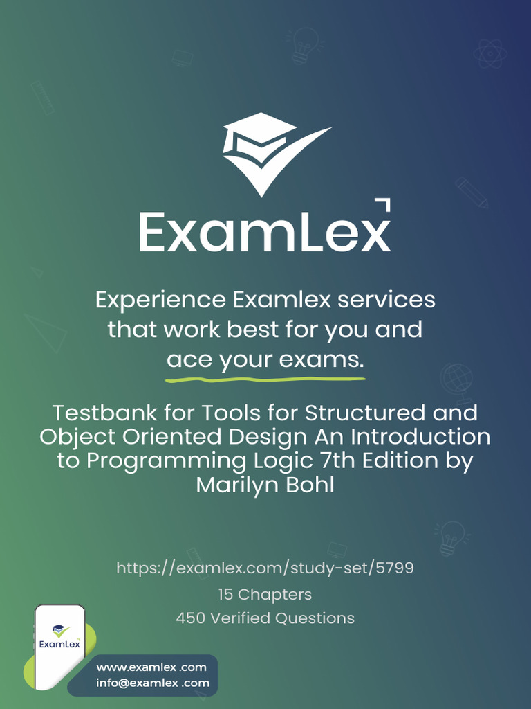 Testbank for Tools for Structured and Object Oriented Design an ...