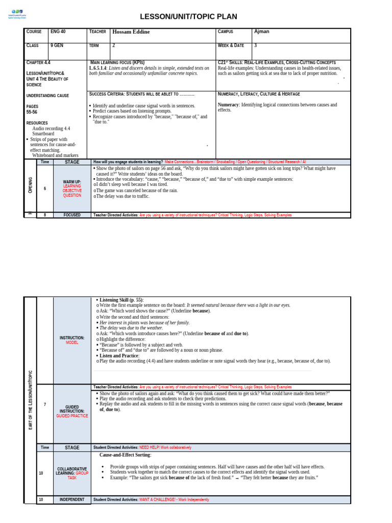 Understanding Cause and Effect in Science | PDF | Linguistics ...