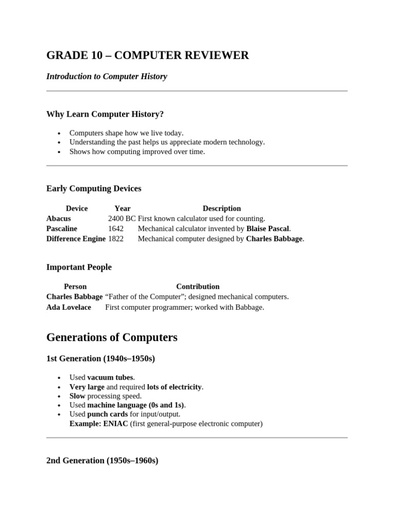 Computer 10 2QA | PDF | Computing | Information And Communications ...