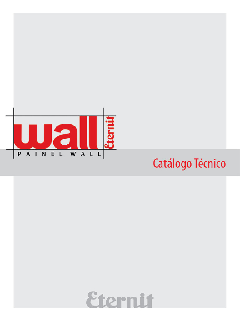 Catálogo Técnico do Painel Wall Eternit | PDF | Argamassa (alvenaria ...