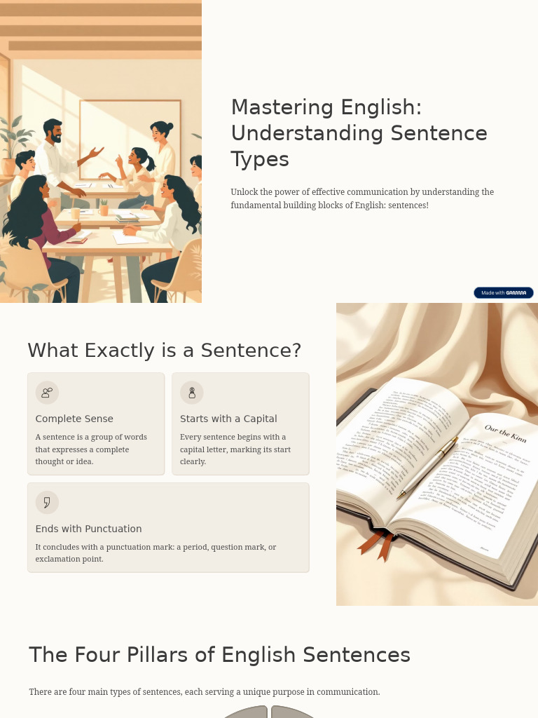 Mastering English Understanding Sentence Types | PDF | Sentence ...
