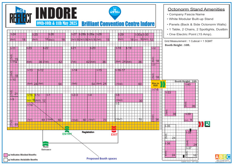 Floorplan Ind Ace Reflect 2025-26 Edition - Proposed Loc | PDF