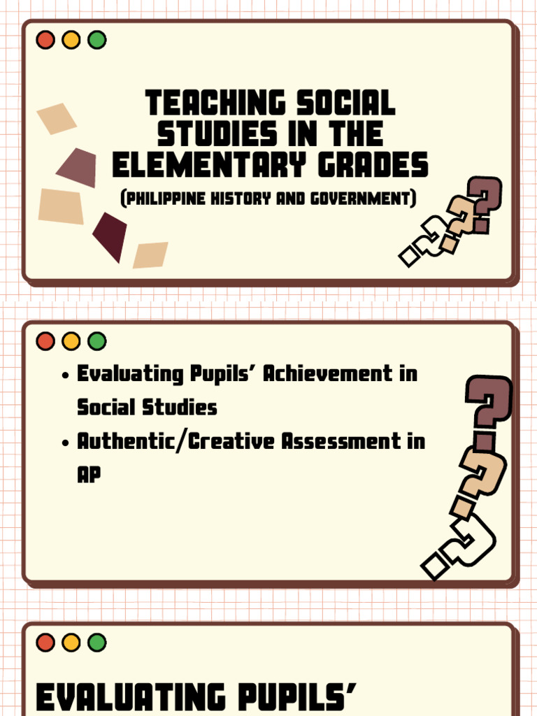 Evaluating Social Studies in Grades | PDF | Educational Assessment ...