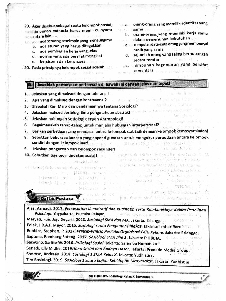 Lks Ips Sosiologii | PDF