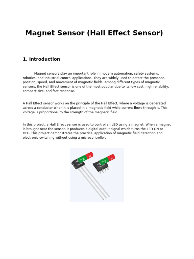 ? Chapter Magnet Sensor - Intro - Activity | PDF | Sensor | Light ...