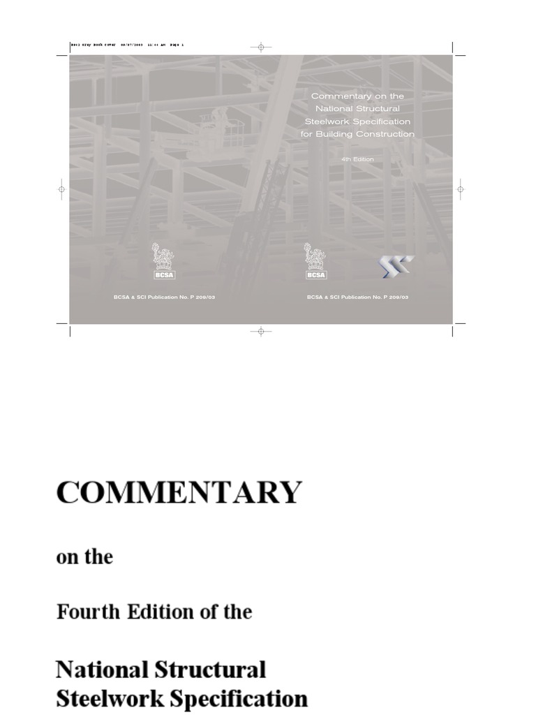 Steel Construction Book | Specification (Technical Standard) | Design ...