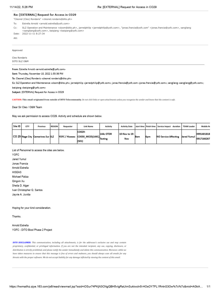 Re - (EXTERNAL) Request For Access in CO29 | PDF | Information Age ...