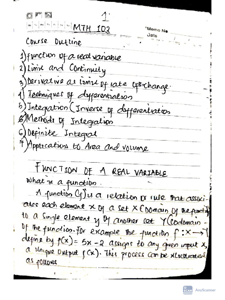 CLS Mathematics Note | PDF
