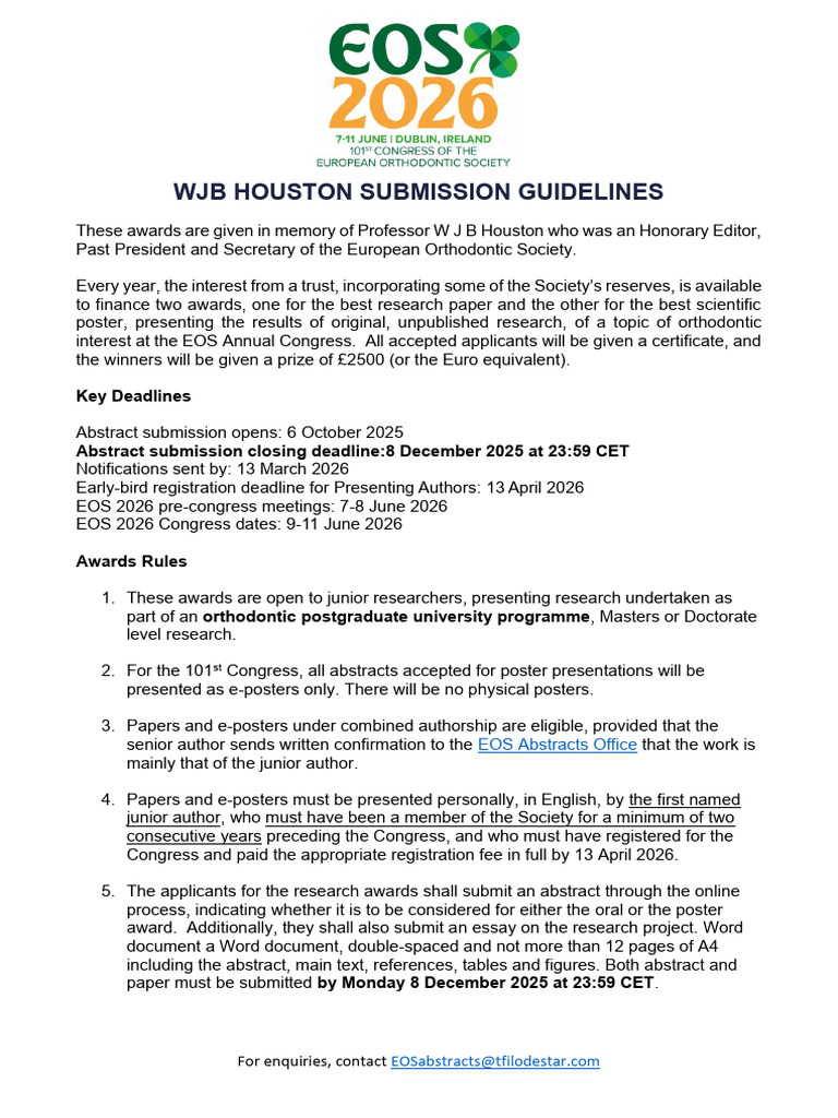 WJB Houston Award Submission Guidelines | PDF | Radiation Protection ...