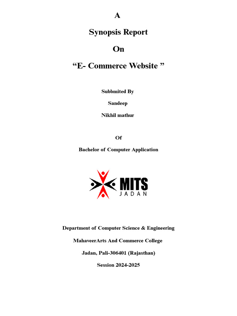 BCA Project Synopsis - Doc - 20250126 - 211854 - 0000 | PDF | Databases ...