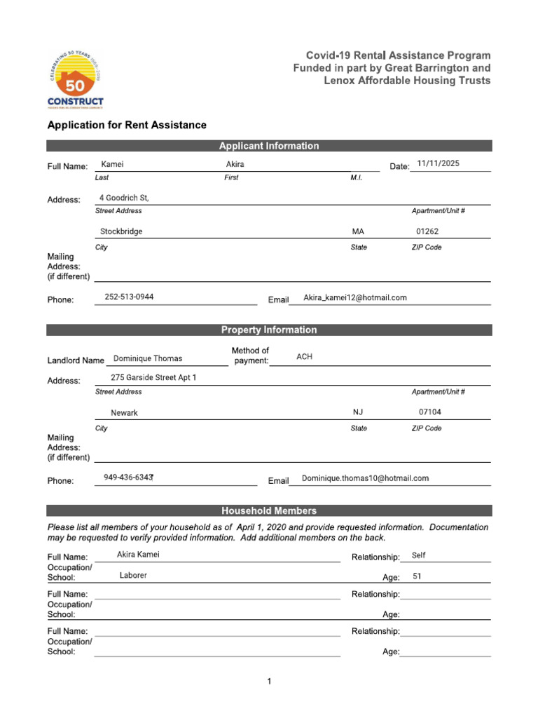 19racp Application Form | PDF